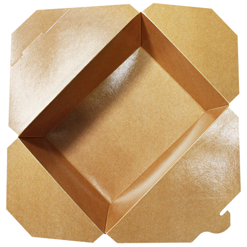 Brown Fold-To-Go Box (110oz) | Shop Popping Bobas and Bubble Tea Supplies